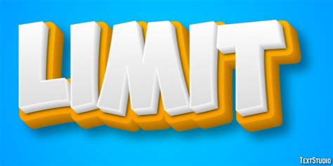 Limit Text Effect And Logo Design Word
