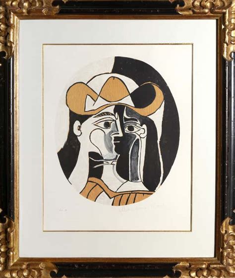 Portrait De Femme Cubist Lithograph After Pablo Picasso For Sale At