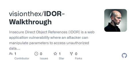 Github Visionthexidor Walkthrough Insecure Direct Object References Idor Is A Web