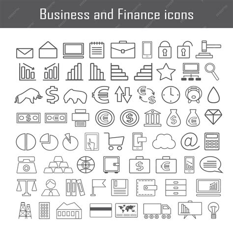 Premium Vector Business And Finance Icons