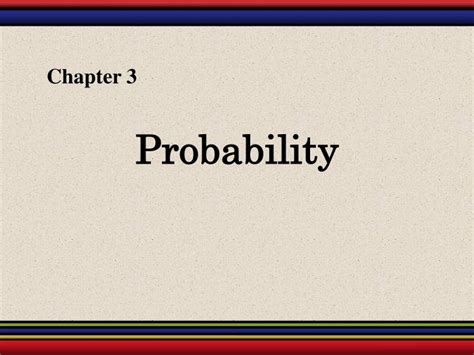 PPT Probability PowerPoint Presentation Free Download ID