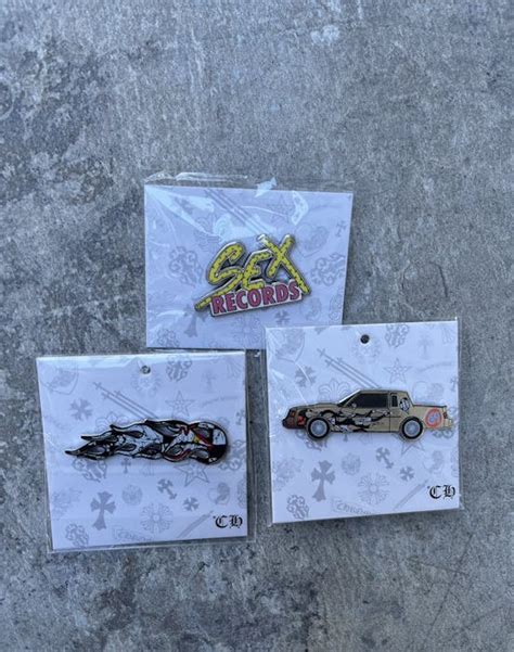 Chrome Hearts Chrome Hearts Sex Records Pin Set Grailed