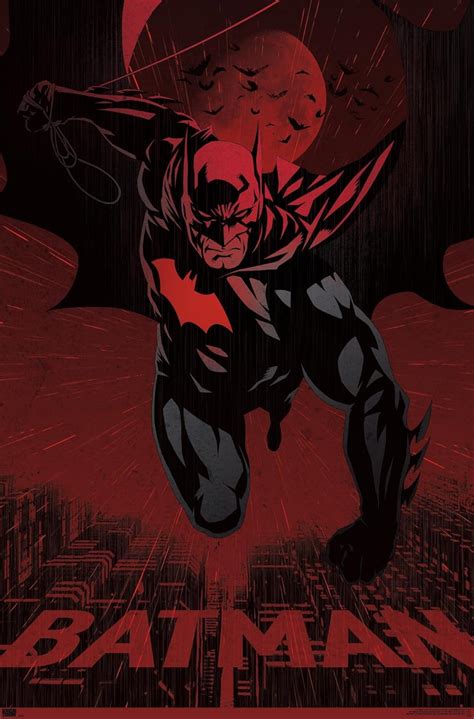 Dc Comics Dark Artistic Batman Wall Poster Amazonca Home
