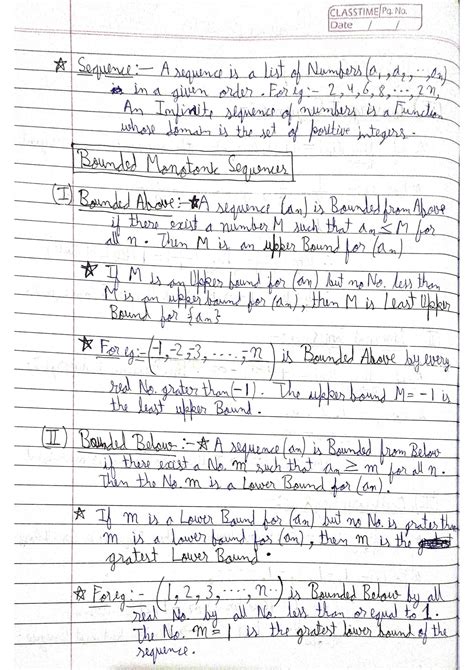 SOLUTION Sequence And Series Engineering Mathematics Complete Handwritten Notes Studypool