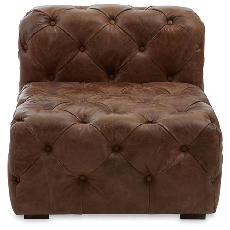Hoxton Lounge Chair Vintage Brown Tufted Leather Shop Online At Cfs
