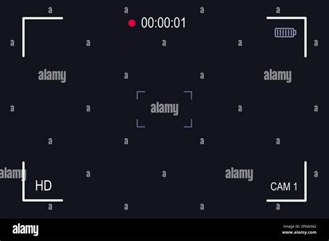 Recording Camera Frame Vector Template For Photo And Video Stock Vector Image And Art Alamy