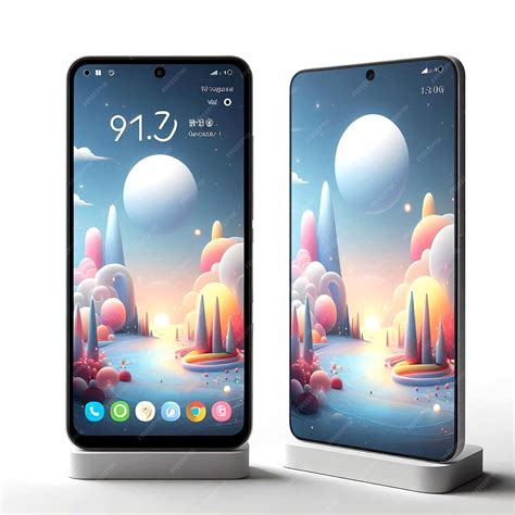 Versatile Mobile Mockup For Comprehensive Ui Presentations Premium Ai Generated Image