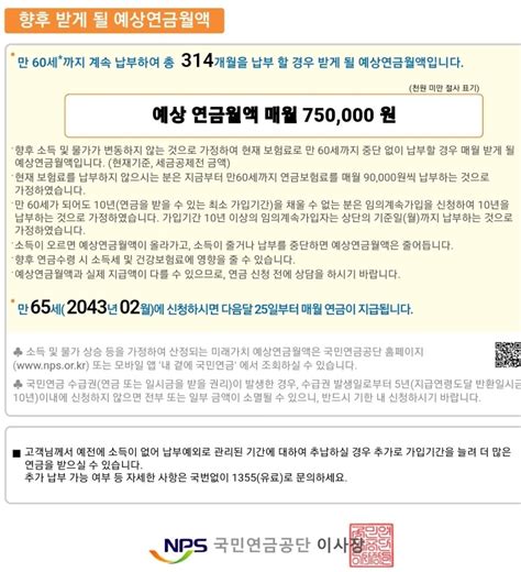 충격적인 국민연금 예상 수령액 Mlbpark