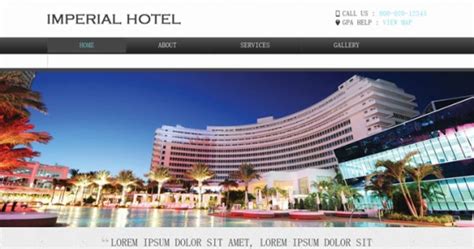 旅行酒店宾馆网页模板 人物家庭 Toy模板网