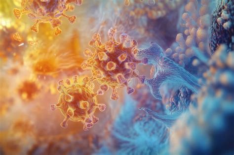 Microscopic View Of Viral Pathogens Highlighting Their Complex Structures Visualize The Hidden