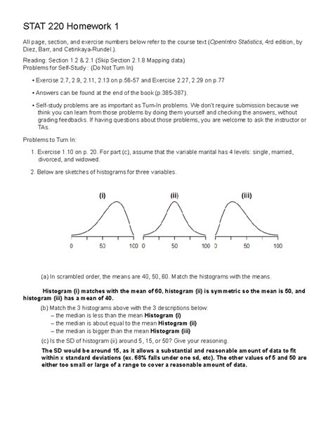 homework 1 answers stat 220 homework 1 all page section and