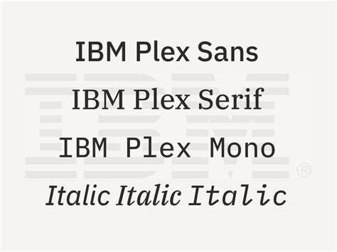 IBM Plex Free Font Family Freebies Fluxes Com