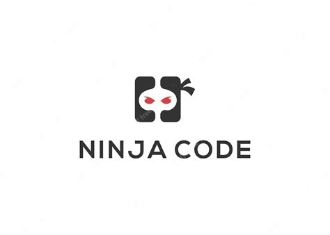 Premium Vector Ninja Code Logo Design Vector Illustration Template