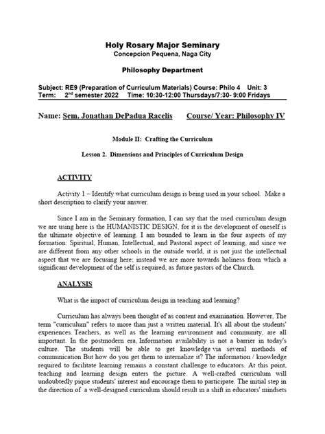 Output5 Lesson 2 Activity 1 Analysis And Enrichment Pdf