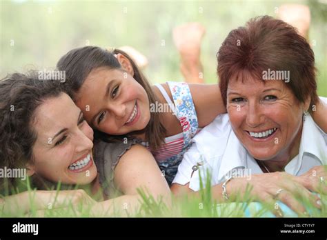 Three Generations Of Women Stock Photo Alamy