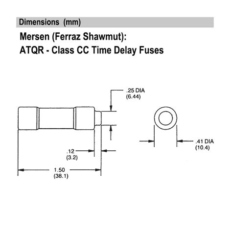 Atqr4 Mersen Class Cc Time Delay Fuses