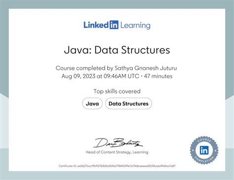 Certificate Of Completion Sathya Gnanesh Juturu