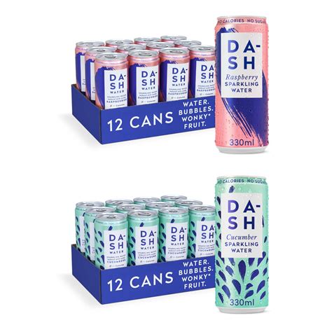 Buy Dash Water Raspberry And Cucumber 24 X Flavoured Sparkling Spring