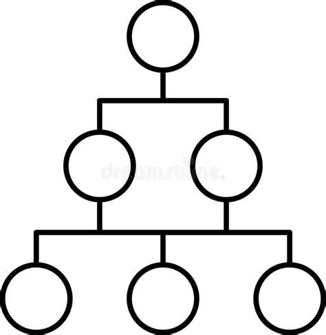 Flowchart Hierarchy Vector Icons Org Chart Organizational Flow