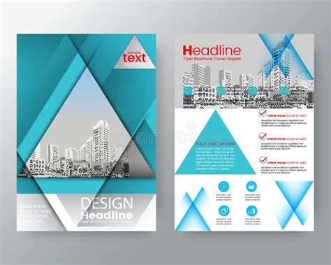 Abstract Blue Circle Brochure Annual Report Cover Flyer Poster Design