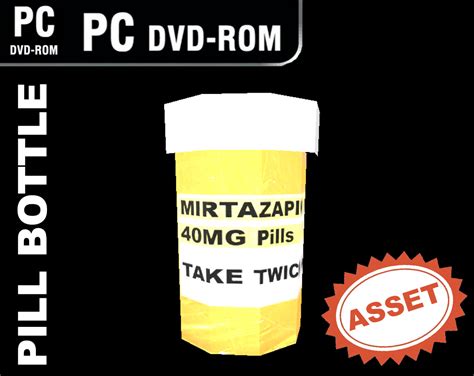 Pill Bottle Low Poly By Caytie