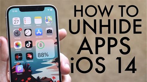 how to unhide apps on ios 14 2021 youtube