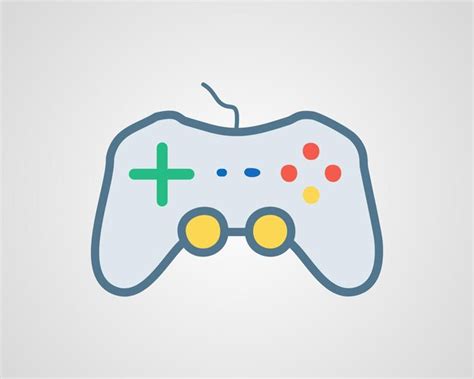 Minimalist Game Controller Icon Flat Design Vector Illustration Premium AI Generated Vector