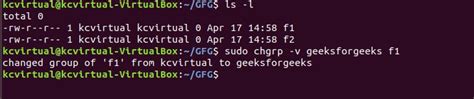 Chgrp Command In Linux With Examples Geeksforgeeks