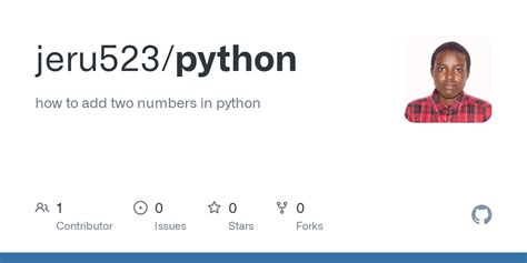 GitHub Jeru523 Python How To Add Two Numbers In Python
