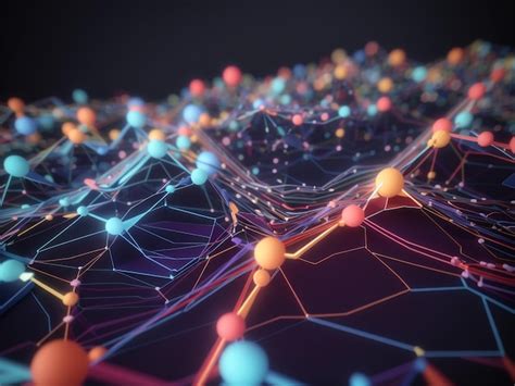 Premium Ai Image Virtual Network Visualization Mapping Digital Pathways