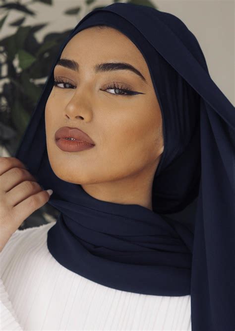 Matching Hijab And Undercap Set Navy Blue