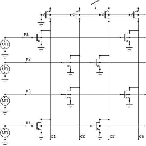 Design And Power Analysis Of 4 × 4 Semiconductor Rom Array With Row Decoder And Column Decoder
