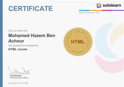 things i learned this week from sololearn mohamed hazem ben achour