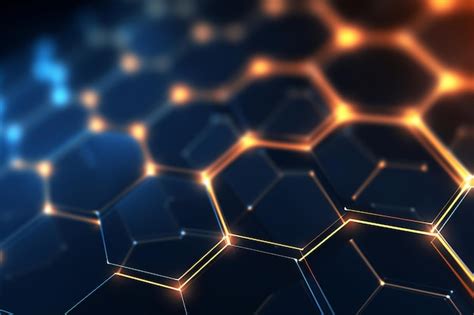 Premium Photo Abstract Background Hexagon Network Technology Generative Ai