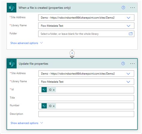 File Upload Update SharePoint Item Using Microsoft Flow SharePoint Stack Exchange