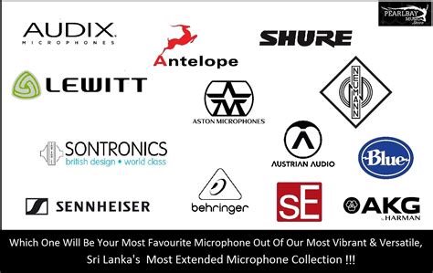 The Largest Microphone Collection Pearlbaymusic Store
