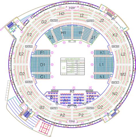 좌석안내 장충체육관이용안내