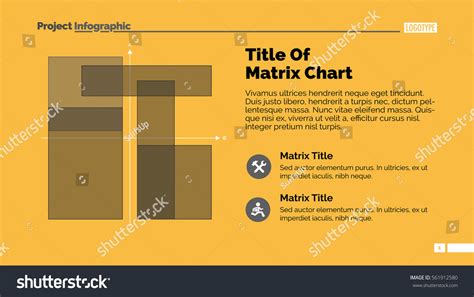 Matrix Chart Presentation Slide Template Stock Vector Royalty Free Shutterstock