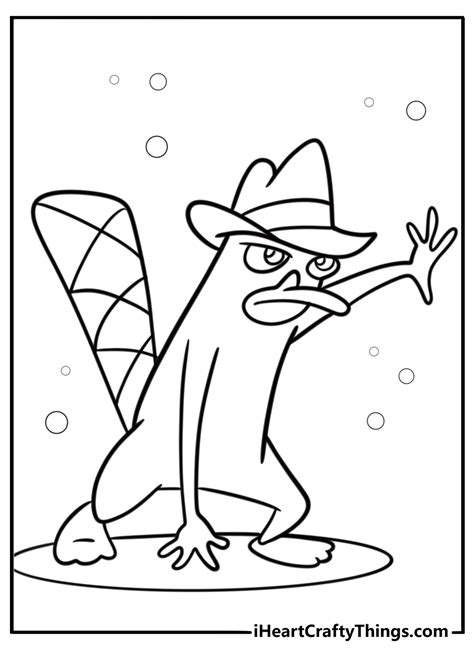 Perry The Platypus Agent P Coloring Pages 21 Best Agent P Party Images