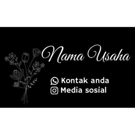 Jual Sticker Usaha Bunga Sticker Bouquet Bunga Sticker Label