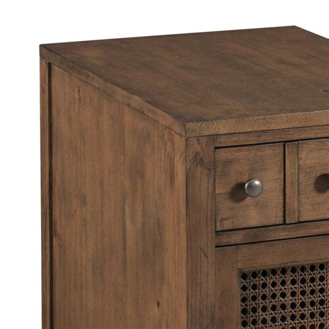 American Drew Foster Rectangular Chairside Chest In Brown