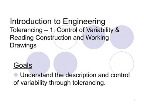 Types Of Tolerances Examples And Definition Ppt