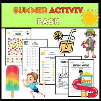 Summer Activity Pack For Grade By TeachersGalaxy TPT
