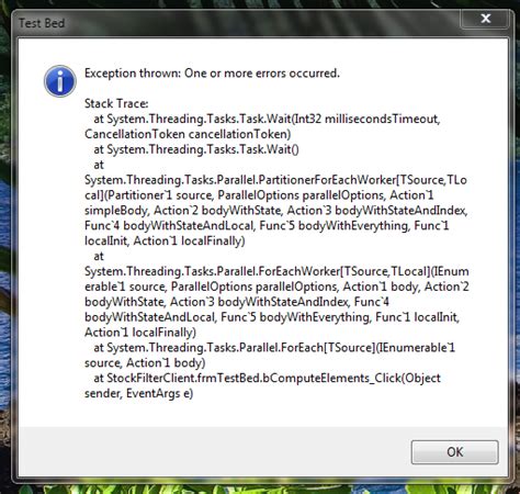 Sql Server Parallelforeach Throws Exception When Processing