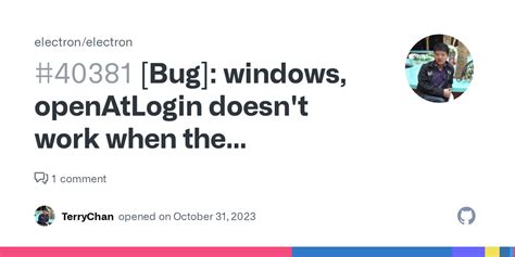 Bug Windows Openatlogin Doesnt Work When The Application Is