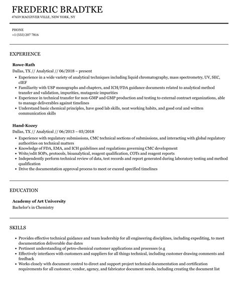 Analytical Resume Samples Velvet Jobs