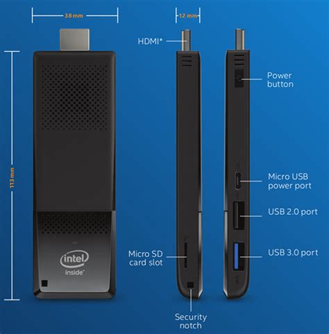 Компьютер-стик Intel с процессором Atom x5 теперь доступен за $150 в ...
