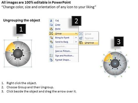 PowerPoint Slidelayout Graphic Circular Puzzle Ppt Layout