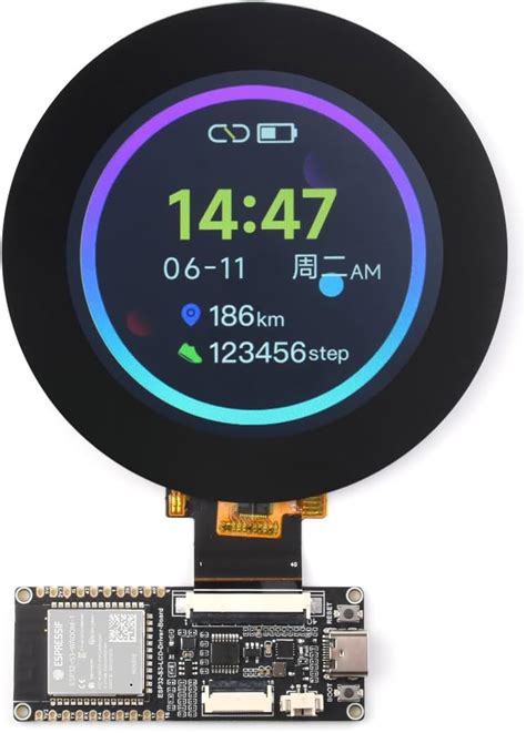 waveshare esp32 s3 2 8inch rgb touch display module onboard