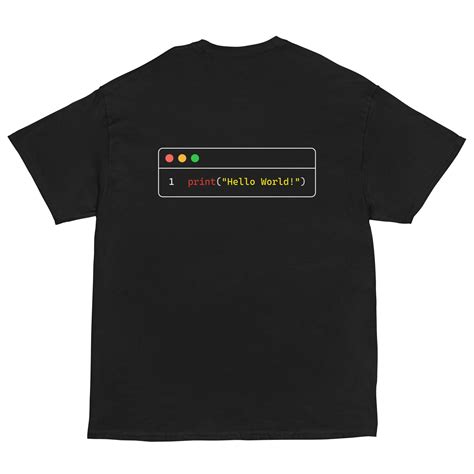 Data Scientists Hello World Python Graphic Tee Etsy